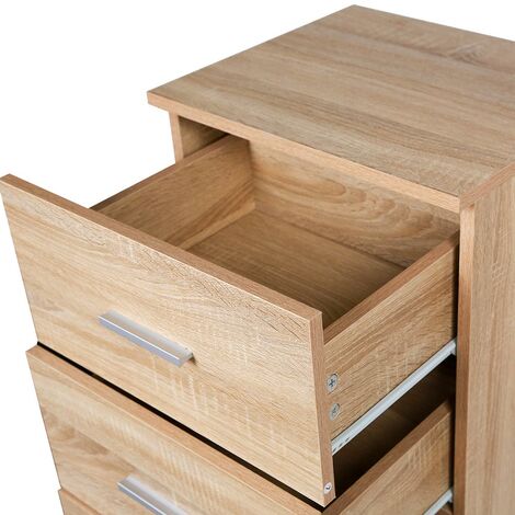 Mobile Cassettiera Mobiletto 5 Cassetti in Legno Design Moderno Querci ...