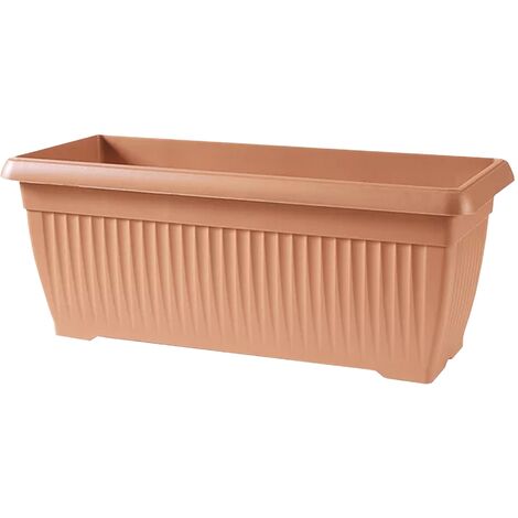 Maceta TERRA 18L., dimensiones (mm) 600x257x238, color Terracota