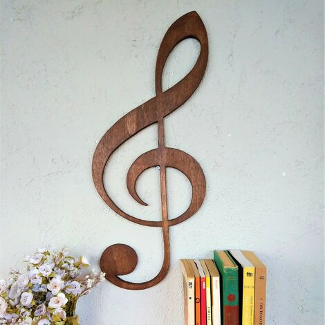 Decoración de pared musical MADERA