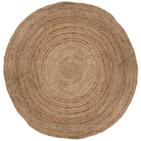 SCALPERS Alfombra de Yute Vegetal, color BEIGE de 120 cm - "HOME"