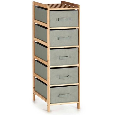San Ignacio Mueble ancho 5 cajones gris oscuro colección KIPIT