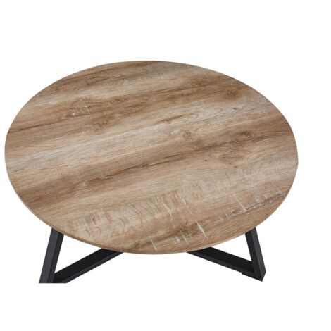 Mesa baja colección PASOA en color roble envejecido, ideal para un ...