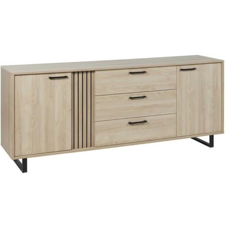 Buffet design 220cm con 2 porte e 3 cassetti per soggiorno colore ...