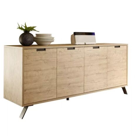 Buffet a 4 porte, collezione SHOW, colore rovere chiaro