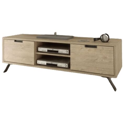 Mobile TV 156 cm SHOW – 2 porte – Rovere chiaro – Design moderno e ...