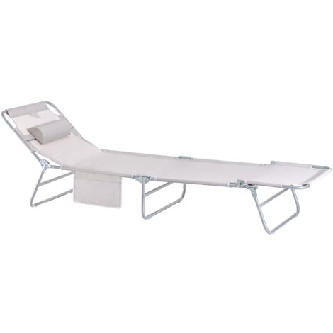Chaise Longue Bain de soleil,Jardin,Camping inclinable,OGS35-MI