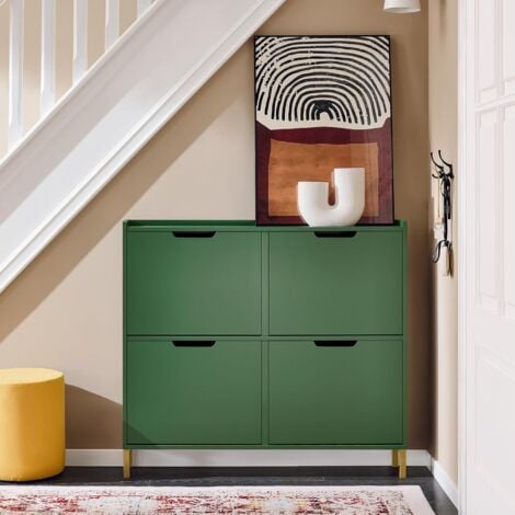 SoBuy FSR100-SY Meuble Chaussure, Rangement Chaussure, Meuble d'Entrée, Armoire à Chaussures ...