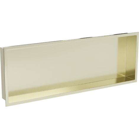 Niche de douche encastrable Mexen X-Wall-R étagère murale inox or ...
