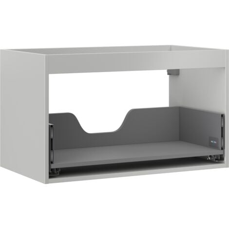 Mexen Box-A corps d'armoire sous-lavabo 80 cm, 1 tiroir, gris mat ...