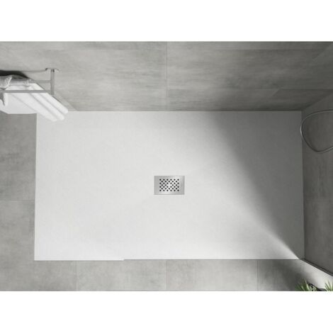 Bac de douche Mexen Hugo rectangulaire SMC 160 x 100 cm, blanc ...