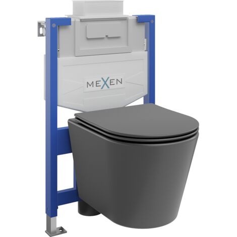 Ensemble WC encastré Mexen cadre Fenix XS-U avec cuvette Rico et ...