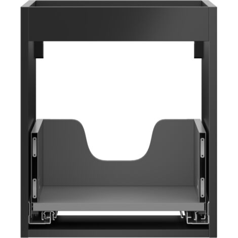 Mexen Box-A corps de meuble sous-vasque 40 cm, 1 tiroir, noir mat ...