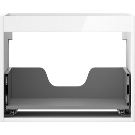 Mexen Box-A caisson d'armoire sous lavabo 60 cm, 1 tiroir, blanc ...