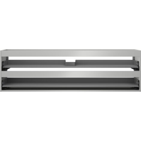 Mexen Box-A meuble sous-lavabo 160 cm, 2 tiroirs, gris mat - 91AX0-1600 ...