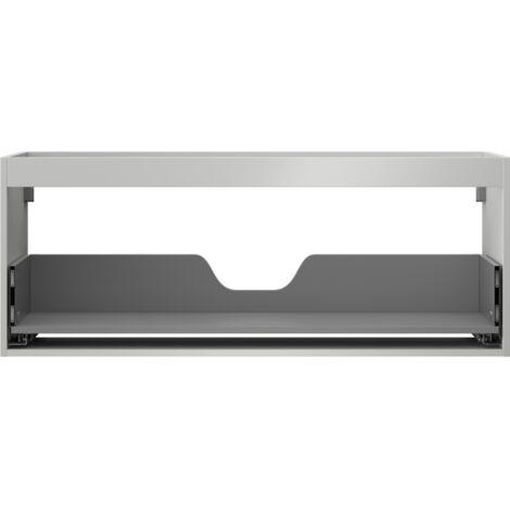 Mexen Box-A corps de meuble sous-lavabo 120 cm, 1 tiroir, gris mat ...