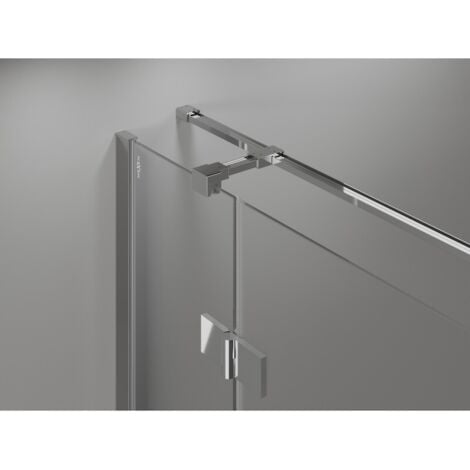 Mexen Mist H T cabine de douche à battant gauche 90 x 80 cm, transparent, chrome - 8A5T-090-080 ...