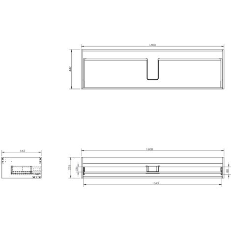 Mexen Orio meuble de salle de bain 160 cm avec lavabo Otis, 1 tiroir ...