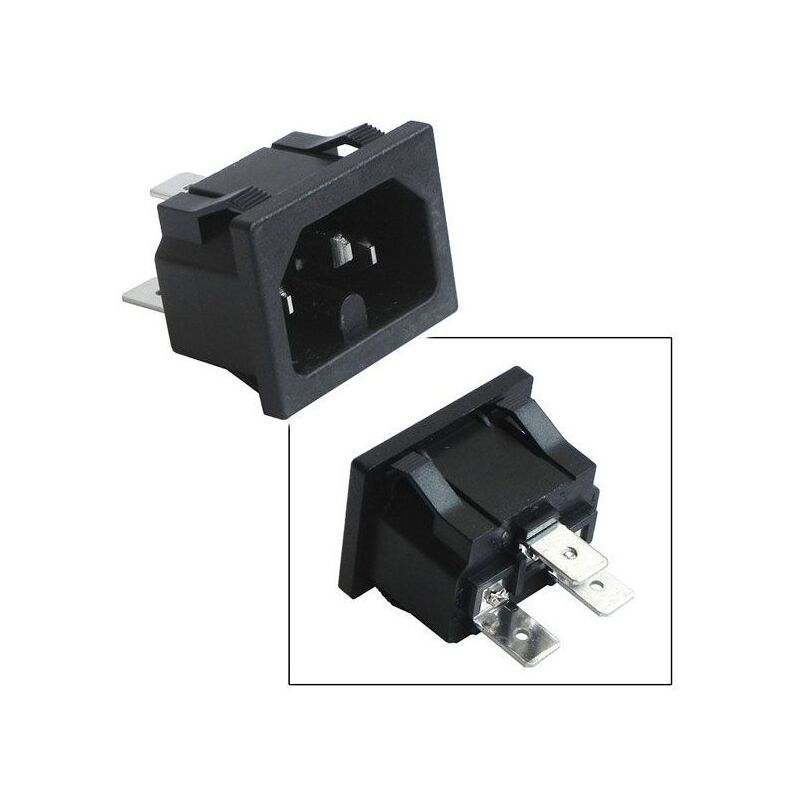 Conector 3 terminales macho en chasis para gofrera LAGRANGE C072287