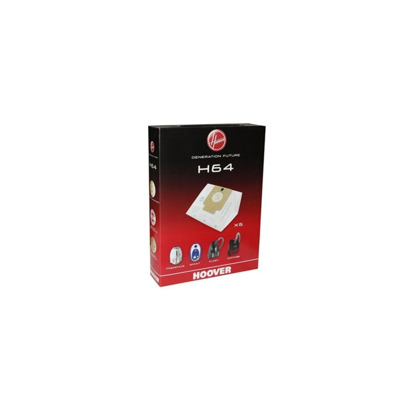 BOLSAS DE PAPEL H64 SPRINT (x5) PARA ASPIRADORA HOOVER