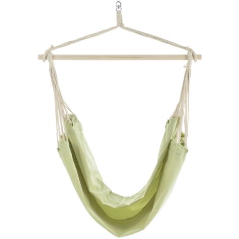 Sedia amaca sospesa fino a 150 kg in pelo di cammello verde