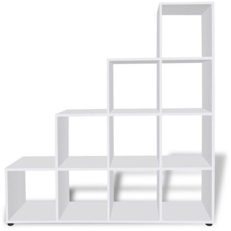 Scaffale mobile di design libreria/scaffale 142 cm bianco 2702013/2