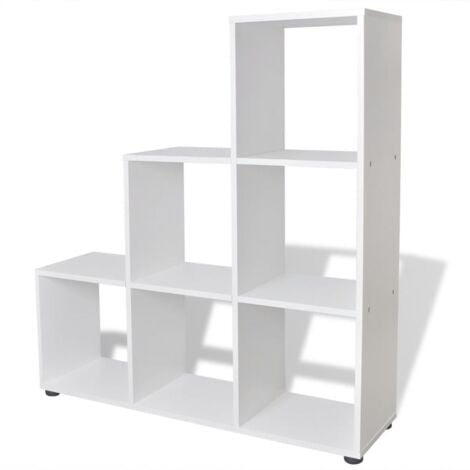 Scaffale mobile di design libreria/scaffale 107 cm bianco 2702015/2
