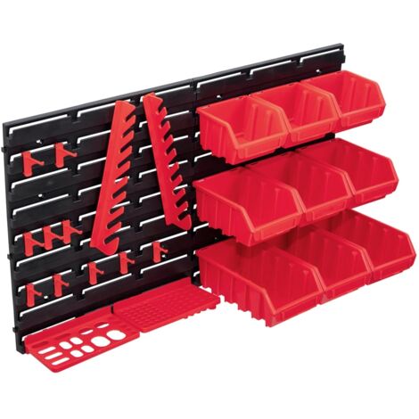 Kit Contenitori Portaoggetti e Pannelli a Parete 34 Pezzi Cassetta ...