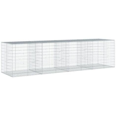 Gabbione a cesto recinto muro di contenimento con coperchio 400 x 100 x ...