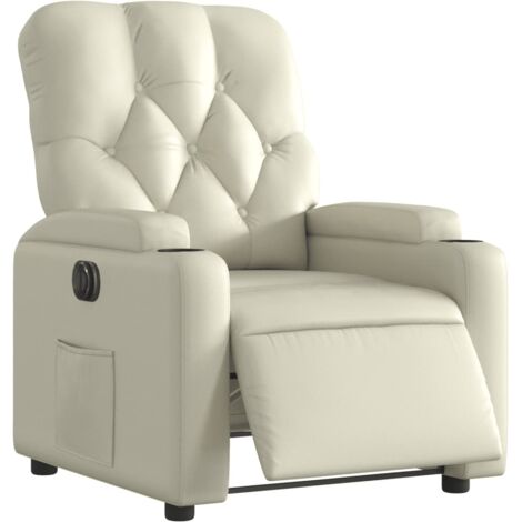Poltrona relax TV con comodissima funzione reclinabile elettrica in PVC ...