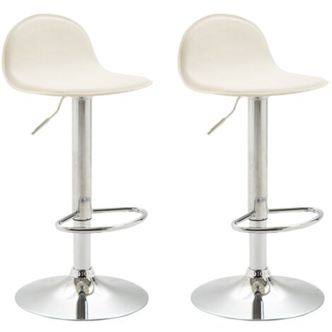 Set di 2 sgabelli da bar in metallo con piede a tromba regolabile in ...