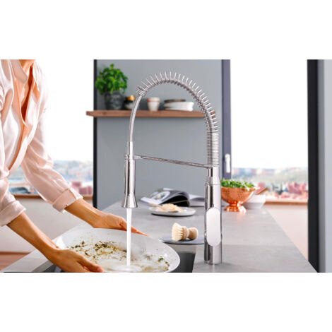 HANSGROHE Talis S 200 Mezclador de cocina con ducha extraíble cromo ...