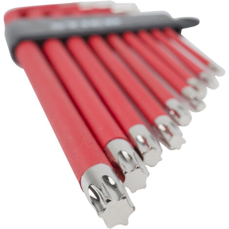 Jeu de clés mâles coudées Torx STIER, 9 pièces, avec toutes les ...