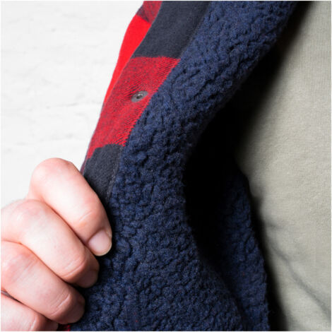 Veste STIER Heavy Lumber bci coton XXL rouge écossais