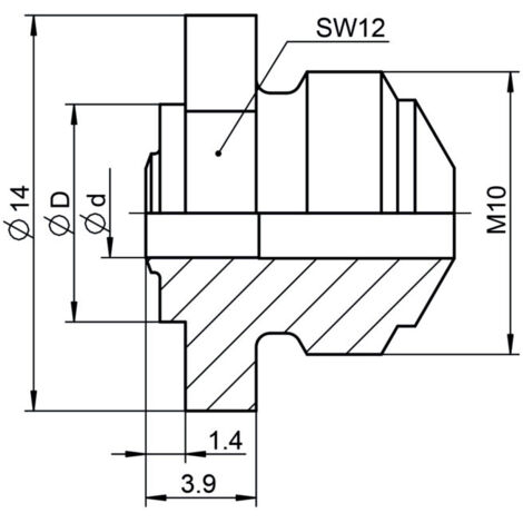 Embout Gesipa 16/31 MG (pour rivets aveugles MEGA GRIP)