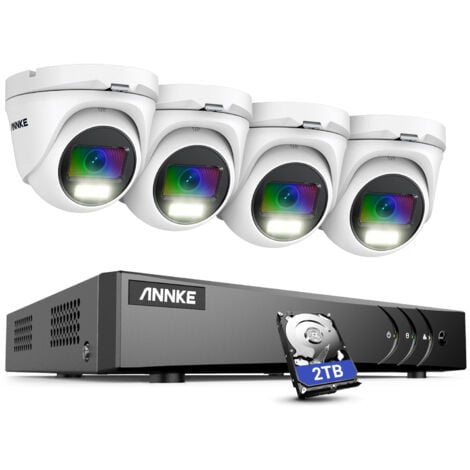 ANNKE 8CH CCTV Kit 5 in 1 DVR 42MP Camera Full Color Night Vision Smart ...