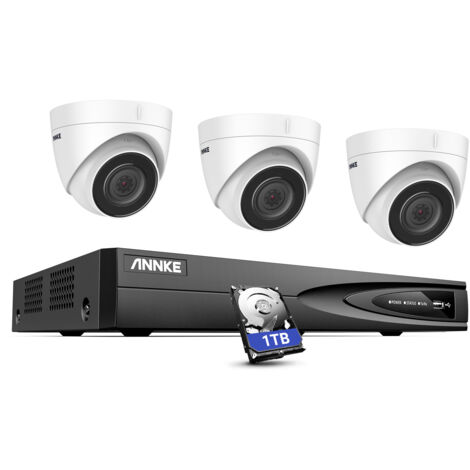 ANNKE 4 Channel POE NVR 5MP Super HD Camera Security Camera System ...