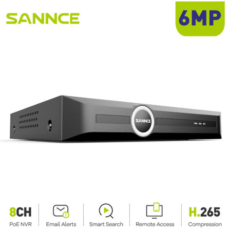 SANNCE 6MP 8CH PoE Home Security Camera System with Smart Playback ...
