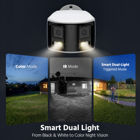 ANNKE 8 Channel PoE Dual Lens Camera Security System with 180 ...