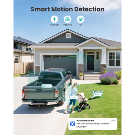 CAMSTRO 4K Wireless Home Security Camera System with Smart Human ...