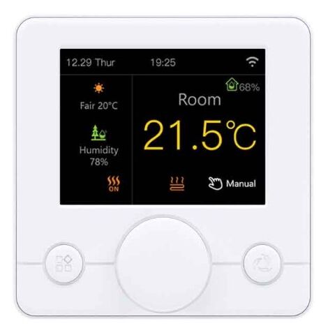 Heizmatte WARMON ALU 150 W/m² mit Smart Thermostat R7C-716 Smart WiFi Farb-LCD weiß - 1,5 m²