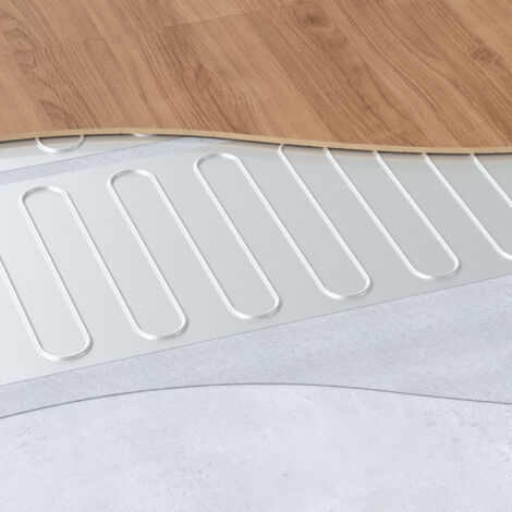 Heizmatte WARMON ALU 150 W/m² mit Thermostat AC3082H analog, schwarz - 1 m²