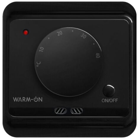 Heizmatte WARMON ALU 150 W/m² mit Thermostat AC3082H analog, schwarz - 5 m²