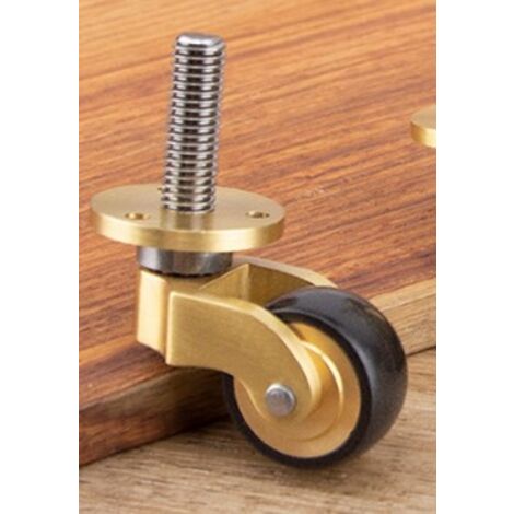 BEBUSINGOTO pezzi di ruote universali in ottone massiccio per mobili ...