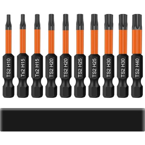 BEBUSINGOTO Punte per cacciavite Torx, 10 pezzi Punte per cacciavite ...