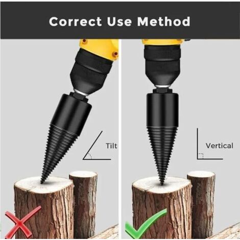Broca para cortar madera de 42 mm, con 3 mangos, cuadrada, redonda y ...