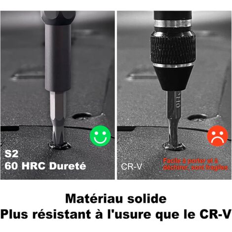 BEBUSINGOTO Destornillador de precisión, kit 25 en 1 con 24 puntas ...