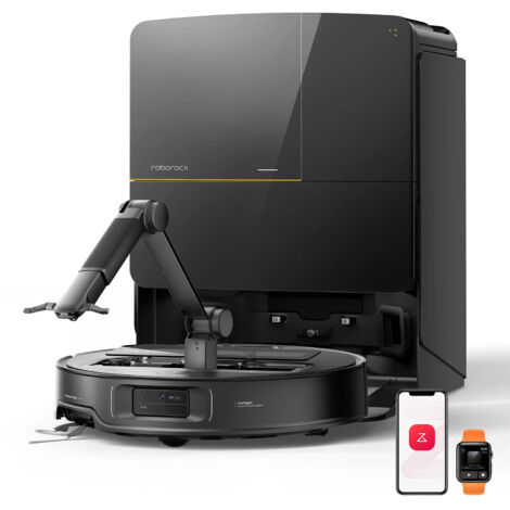 roborock Saros Z70 Saugroboter mit Wischfunktion, OmniGrip Arm, KI ...
