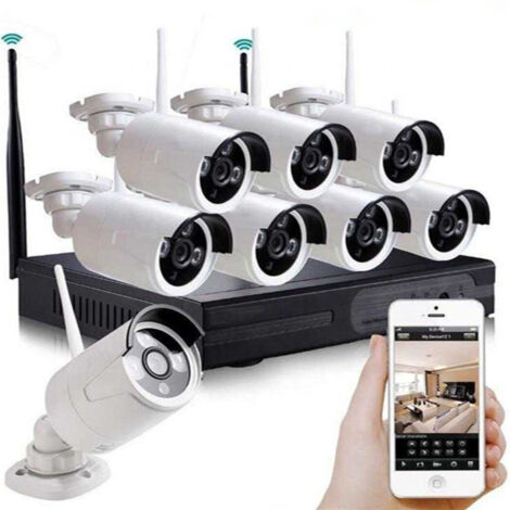 Set Integrated Cctv Registration System 8 Telecamere 4k Q-s8pro