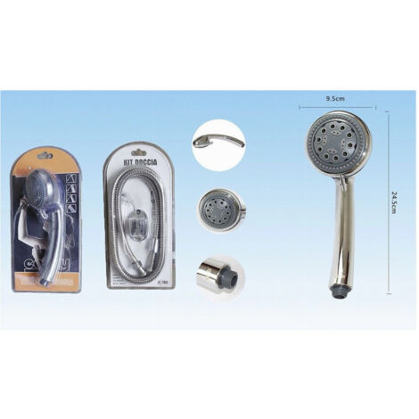 Douche A Main Multi-jet Pomme De Douche Bain Telephone Tuyau 1.8m ...