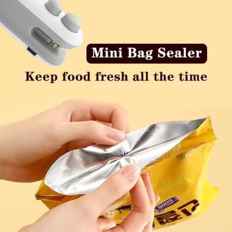 Mini Scelleuse Usb Portable Rechargeable 2-en-1 Pour Sceller Les ...